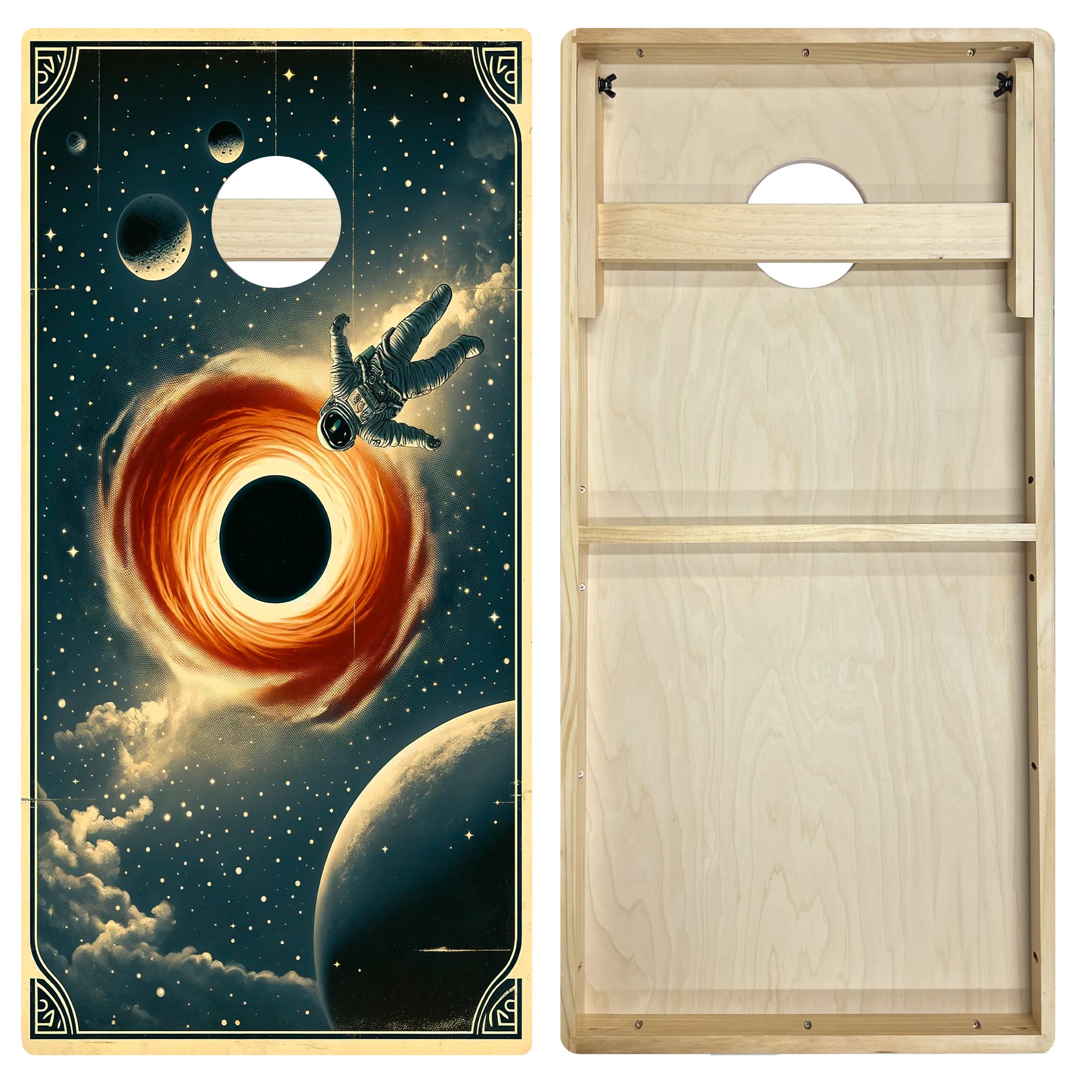 Falling Into the Void - Cornhole Board Set - Intermediate – CornholeAce