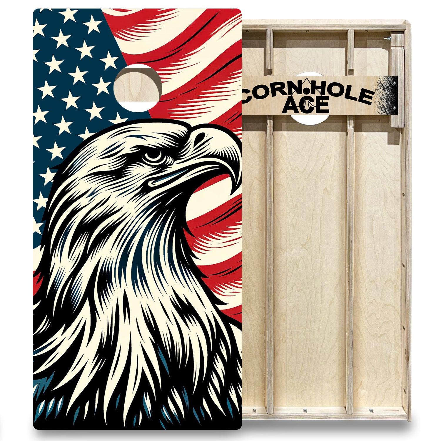 Soaring Patriot - Cornhole Board Set - Elite – CornholeAce