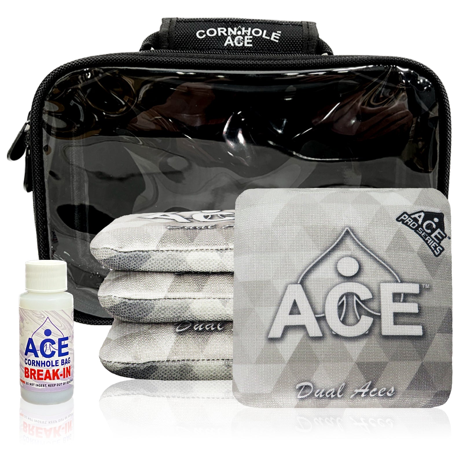 Dual Aces - White - ACE Pro Bag Kit: 4 Pro Bags + Break-In Kit + Carry ...