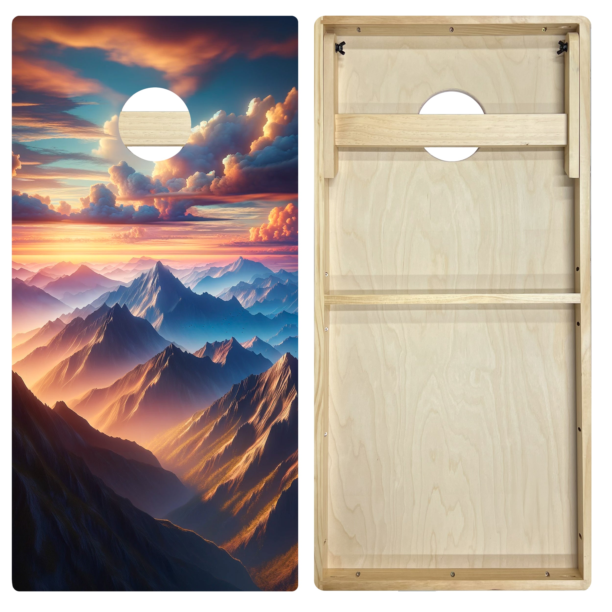Alpine Sunrise - Cornhole Board Set - Intermediate – CornholeAce