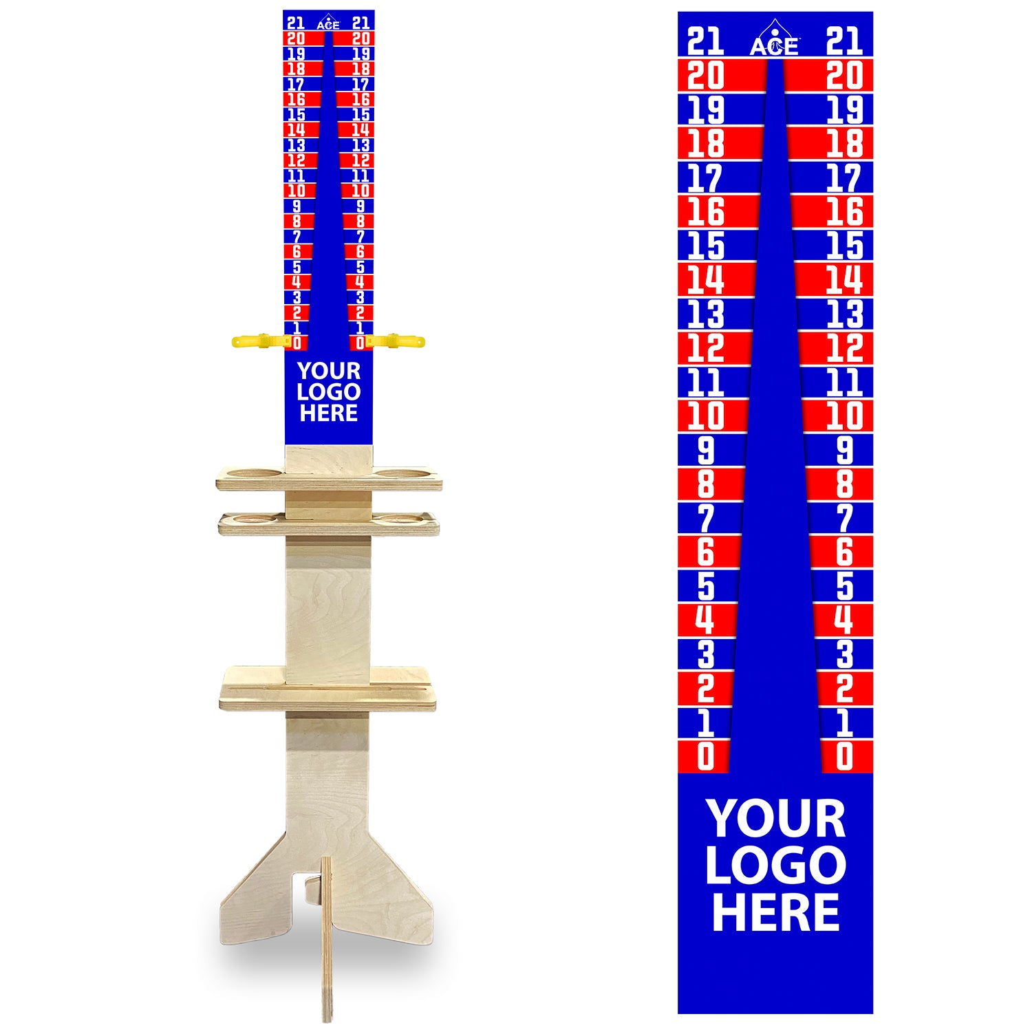 Custom Elite Cornhole Scoreboard Triangle Edition – CornholeAce