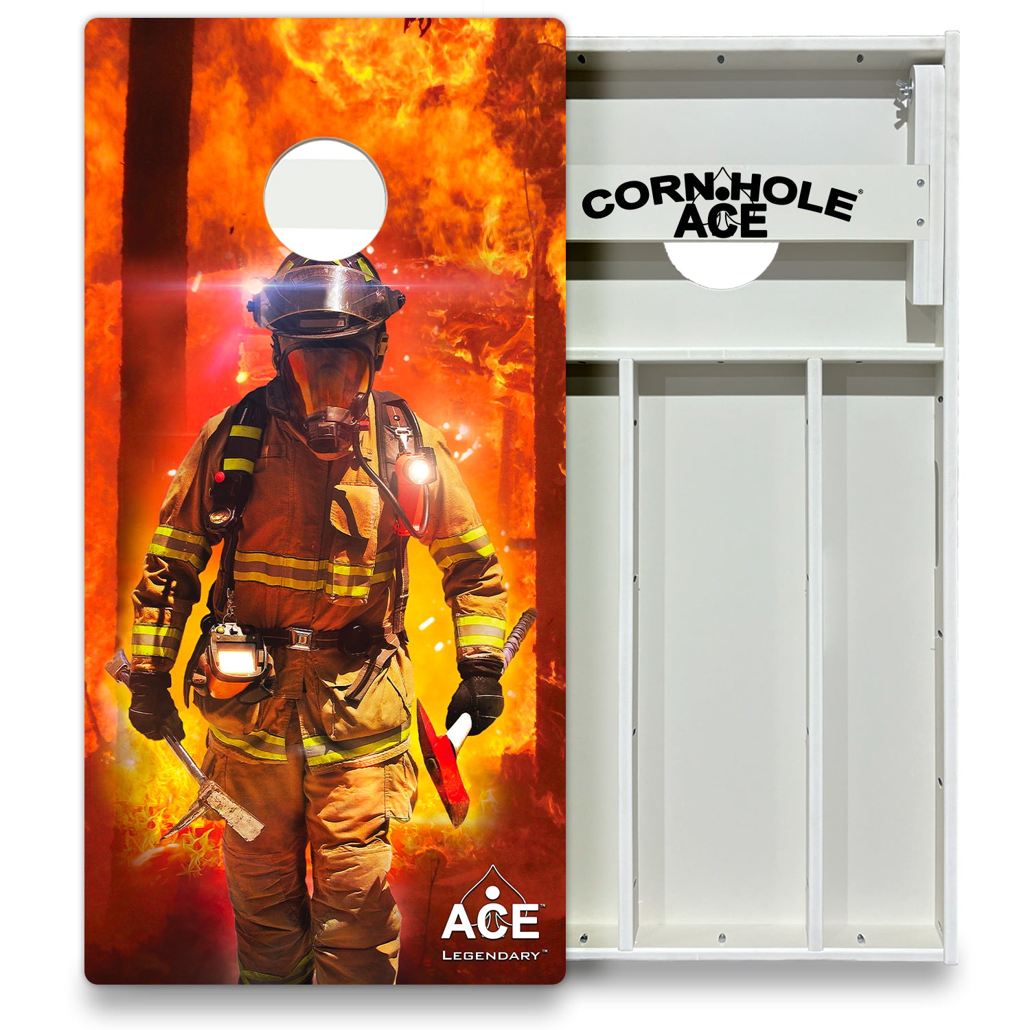 Firefighter Legendary Series - Cornhole Board Set - All Weather ...