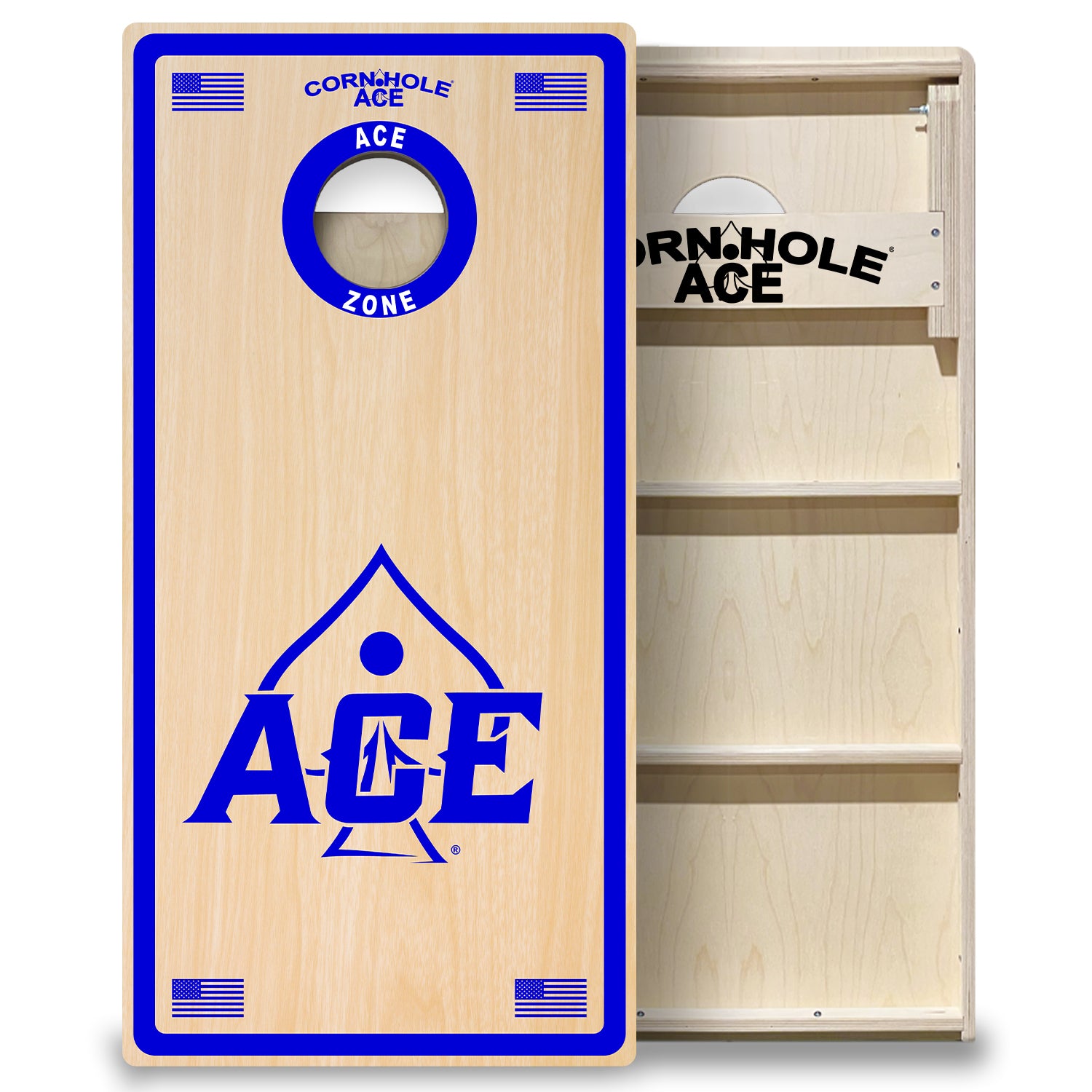 ACE Zone - Navy Blue - Cornhole Board Set - Professional – CornholeAce