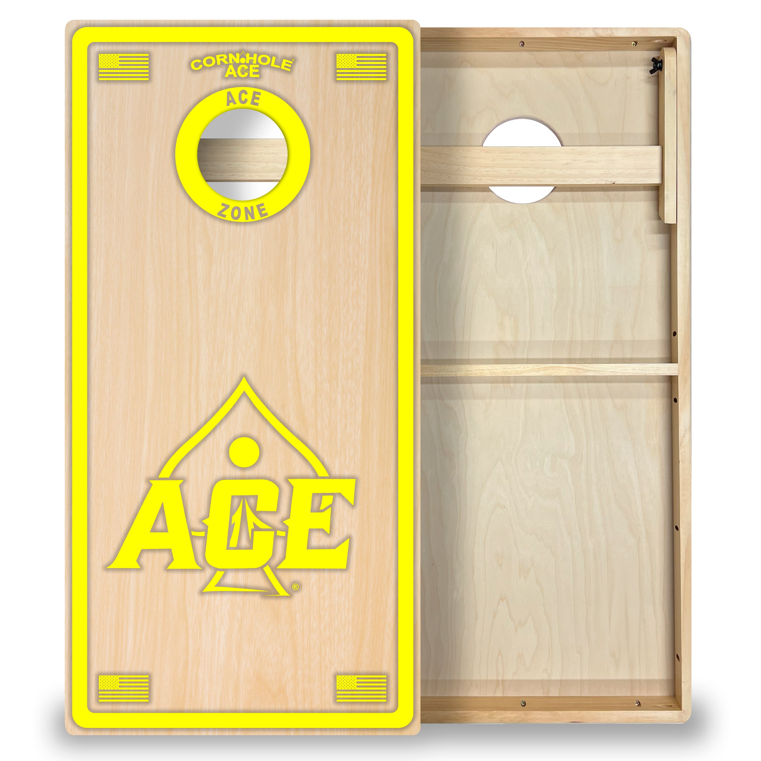 ACE Zone - Yellow - Cornhole Board Set - Intermediate – CornholeAce