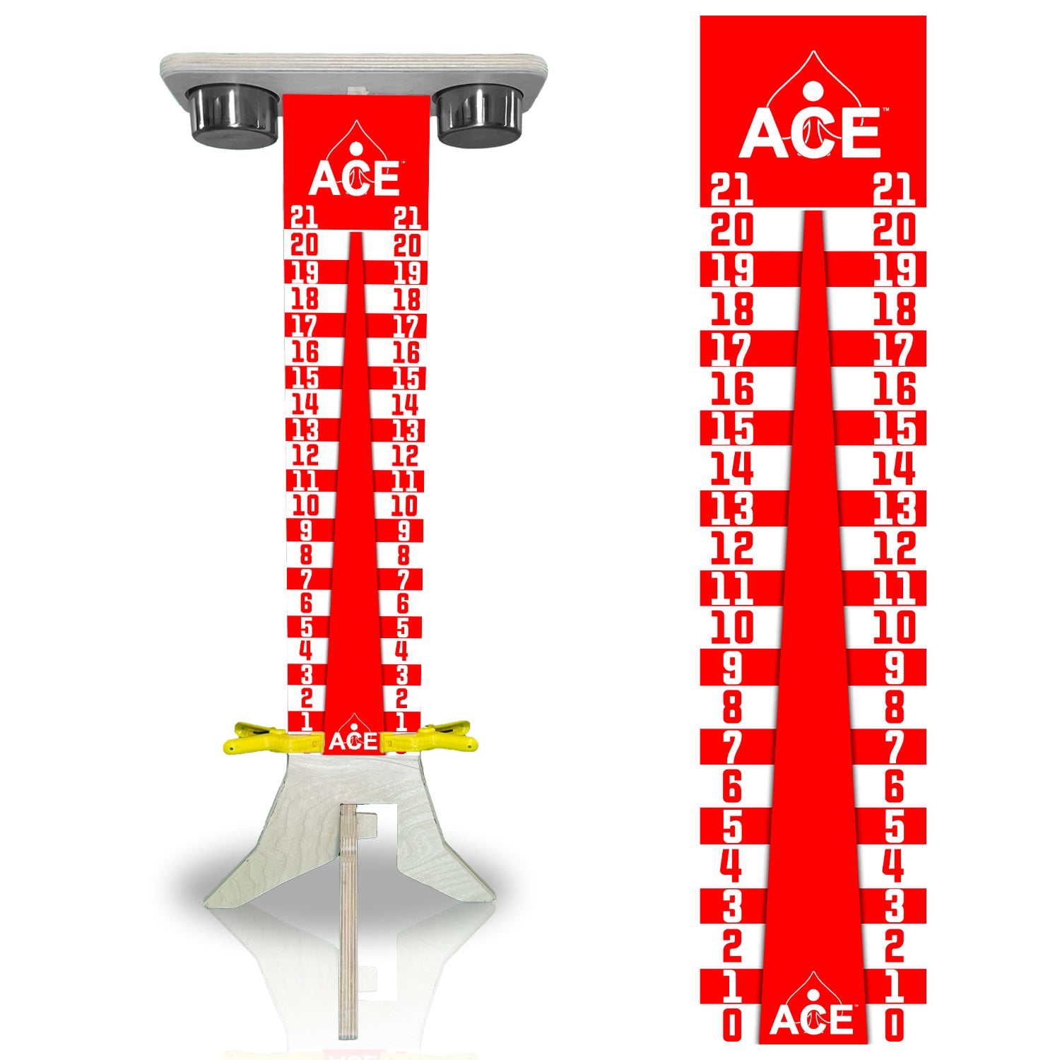 Elite Cornhole Scoreboard - 3ft Tall - Triangle Edition (Red/White ...