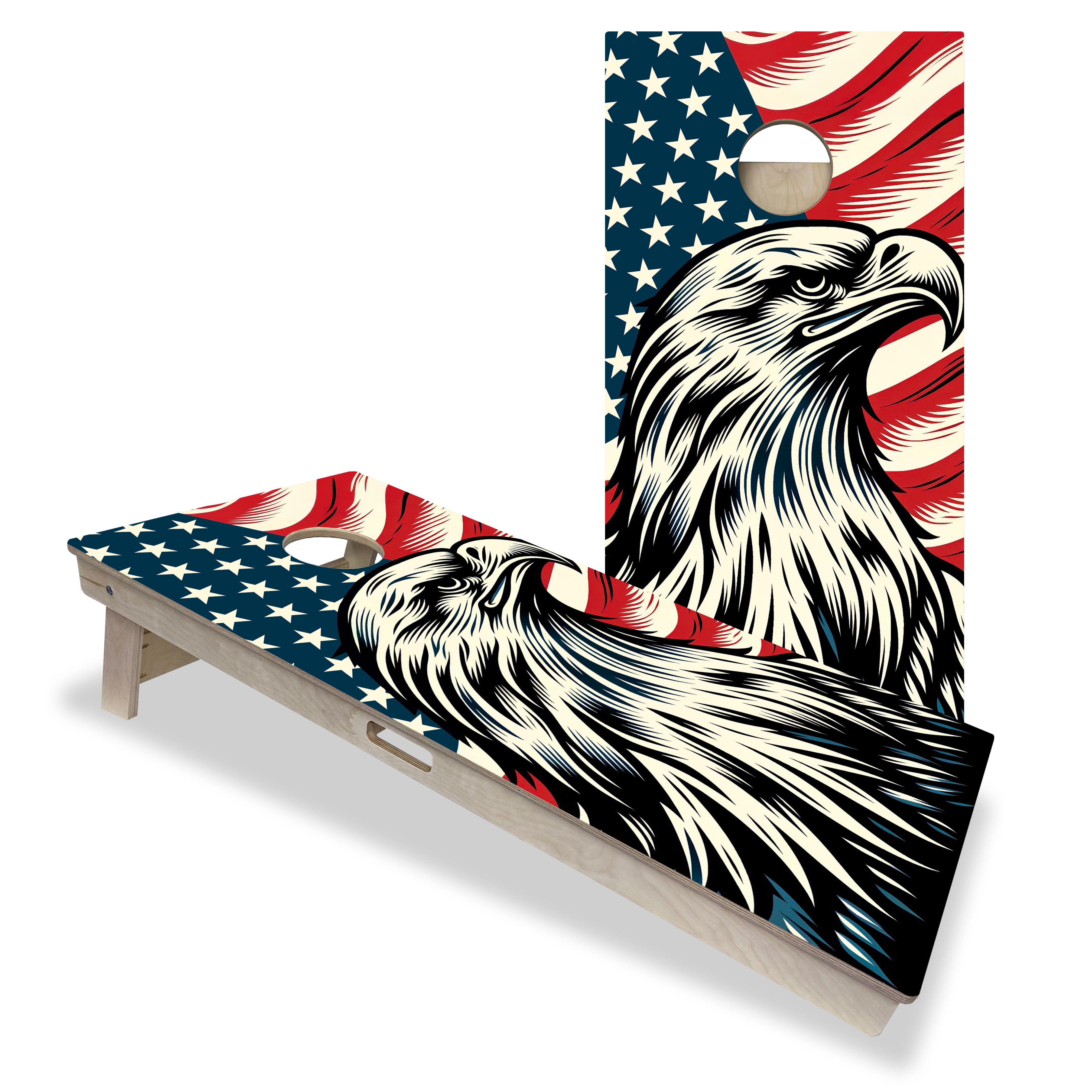 Soaring Patriot (Blemish) - Professional Cornhole Board Set – CornholeAce